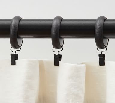 Quiet-Glide Curtain Clip Rings | Pottery Barn