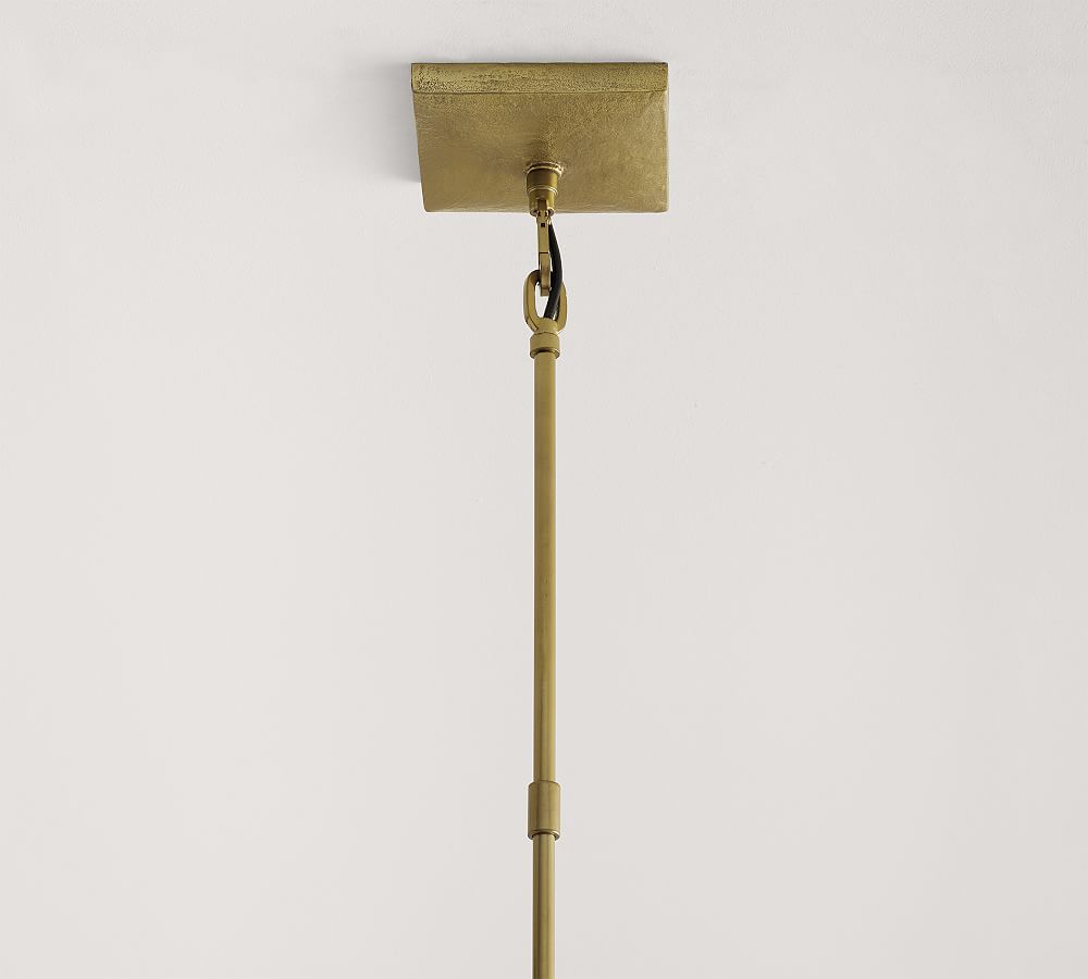 Fallon Forged-Iron Linear Chandelier | Pottery Barn