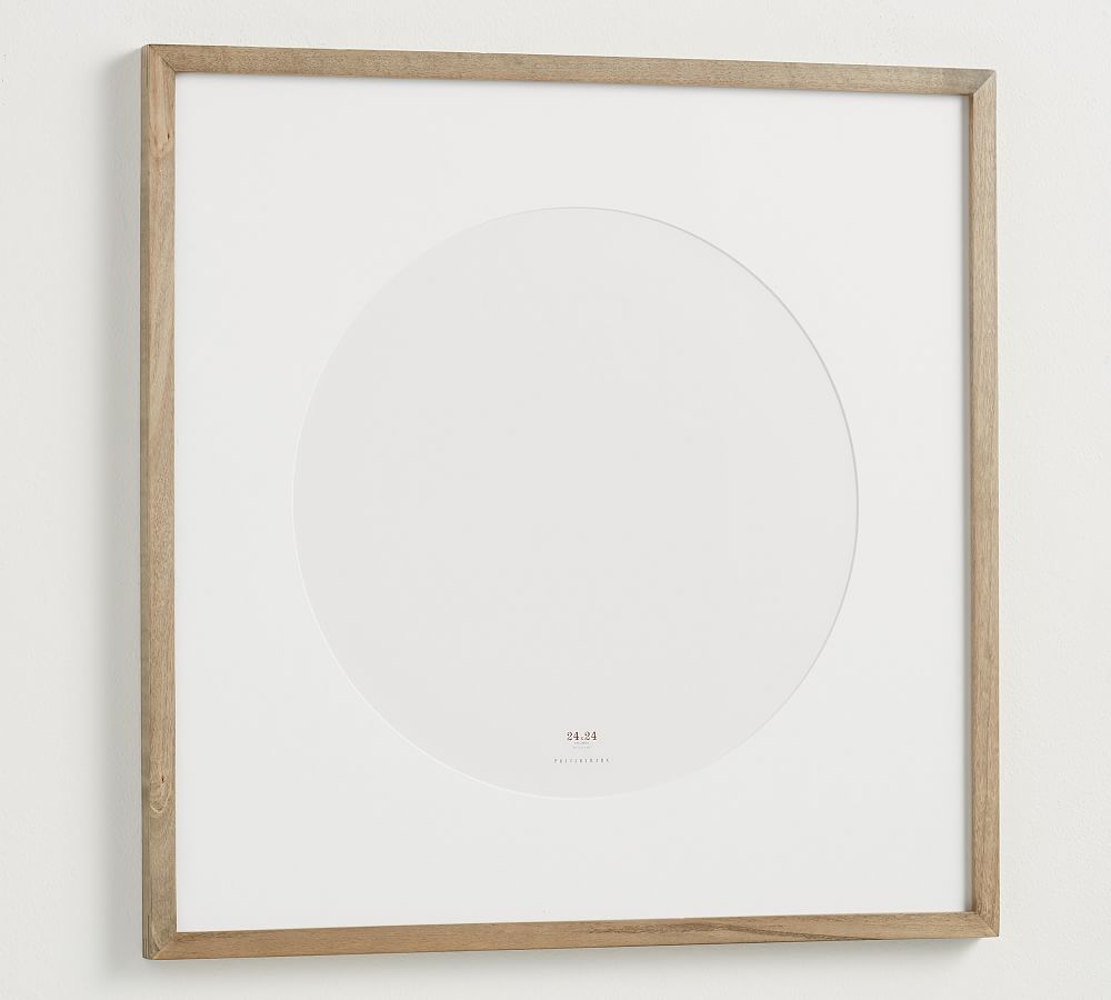 Wood Gallery Frames With Custom Circular Mat | Pottery Barn