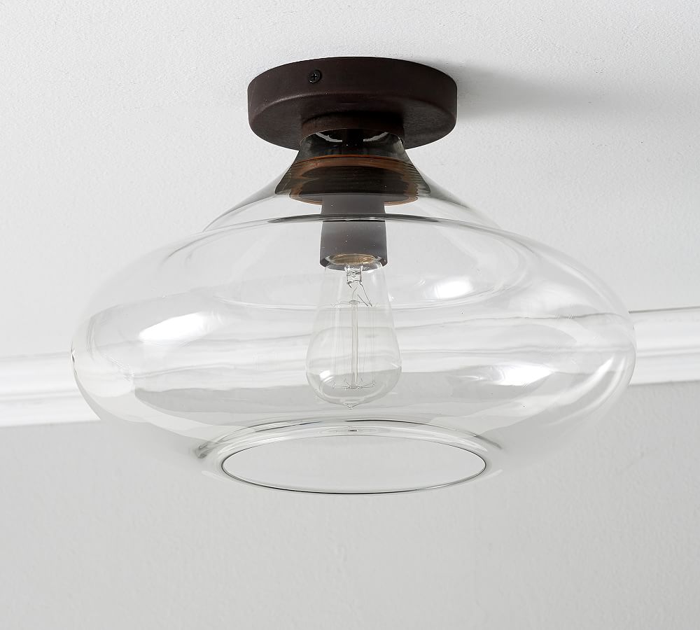 McCarthy Glass Flush Mount | Pottery Barn