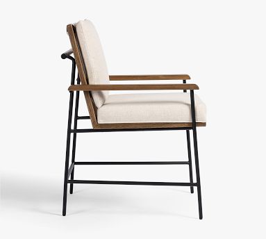 Carter Upholstered Dining Armchair | Pottery Barn