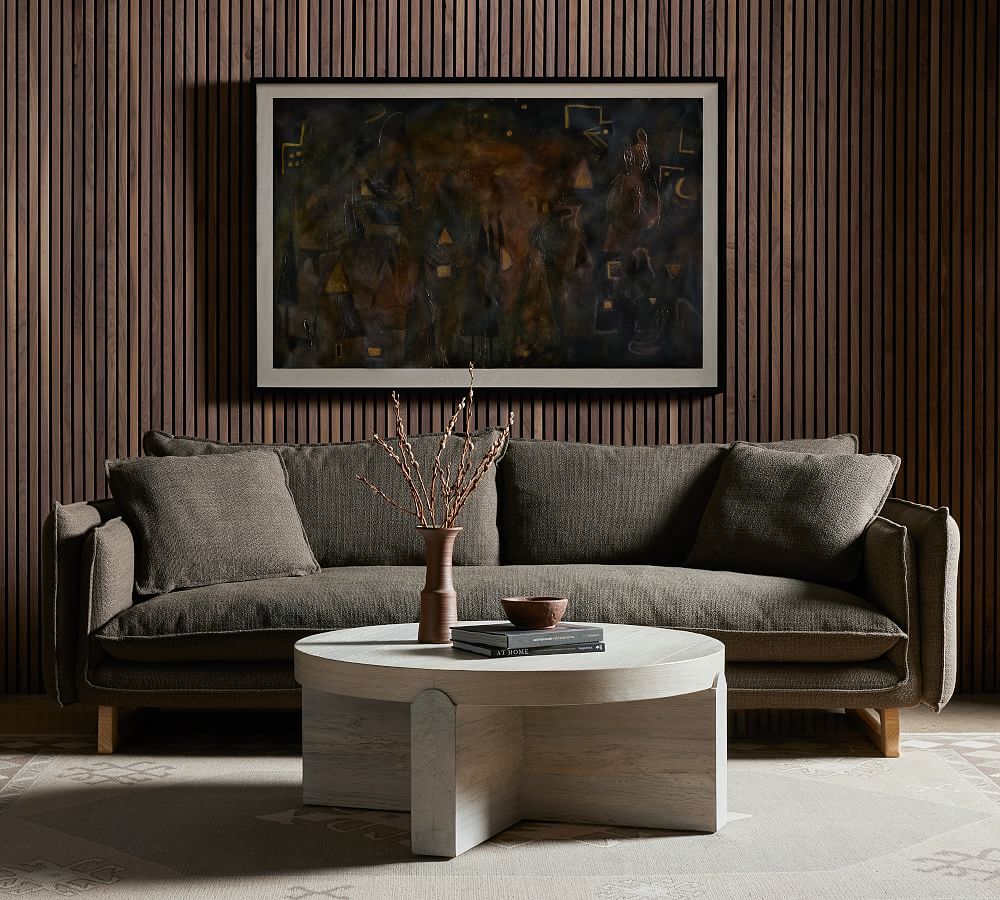 Rocky Round Coffee Table | Pottery Barn