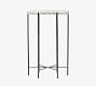 Bancroft Marble Rectangular End Table | Pottery Barn