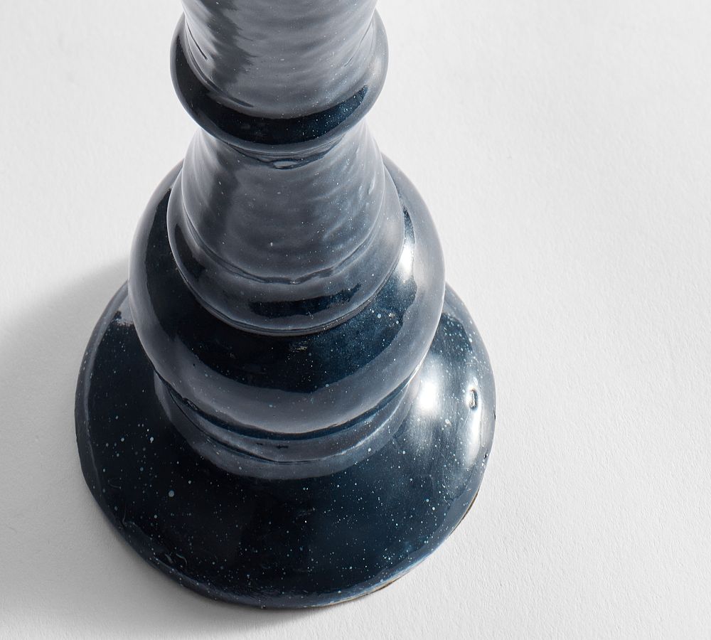 Handcrafted Emery Ceramic Candlestick | Pottery Barn