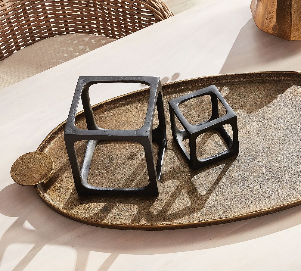 Cube Sculptures - Set of 2 | Pottery Barn