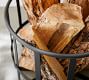 Indoor/Outdoor Black Metal Log Holder | Pottery Barn