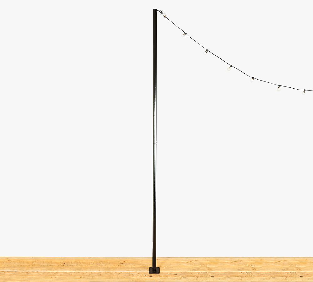 Outdoor Bistro Standing String Light Posts | Pottery Barn