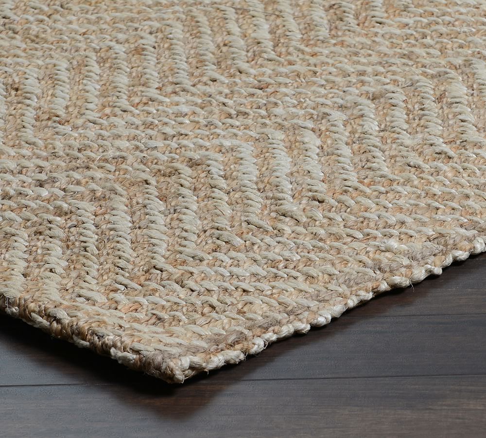Benton Herringbone Jute Rug | Pottery Barn