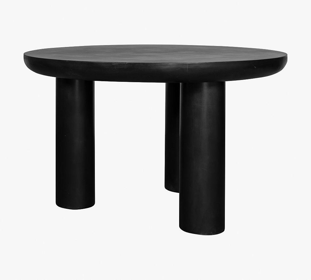 Alina Round Concrete Outdoor Dining Table | Pottery Barn