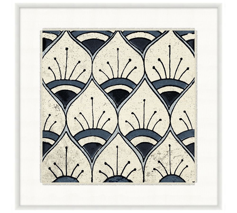 Cabo Blue Pattern Framed Print | Pottery Barn