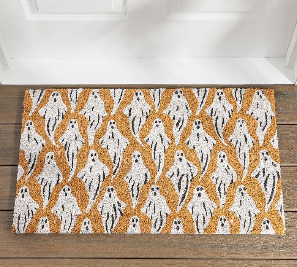Ghost Light Up Doormat | Pottery Barn