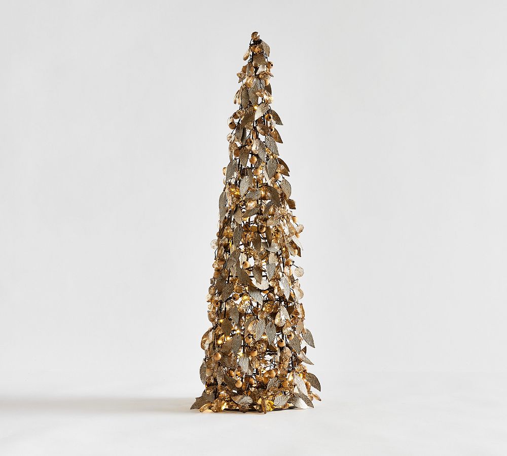 Lit Rustic Leaf Trees | Pottery Barn