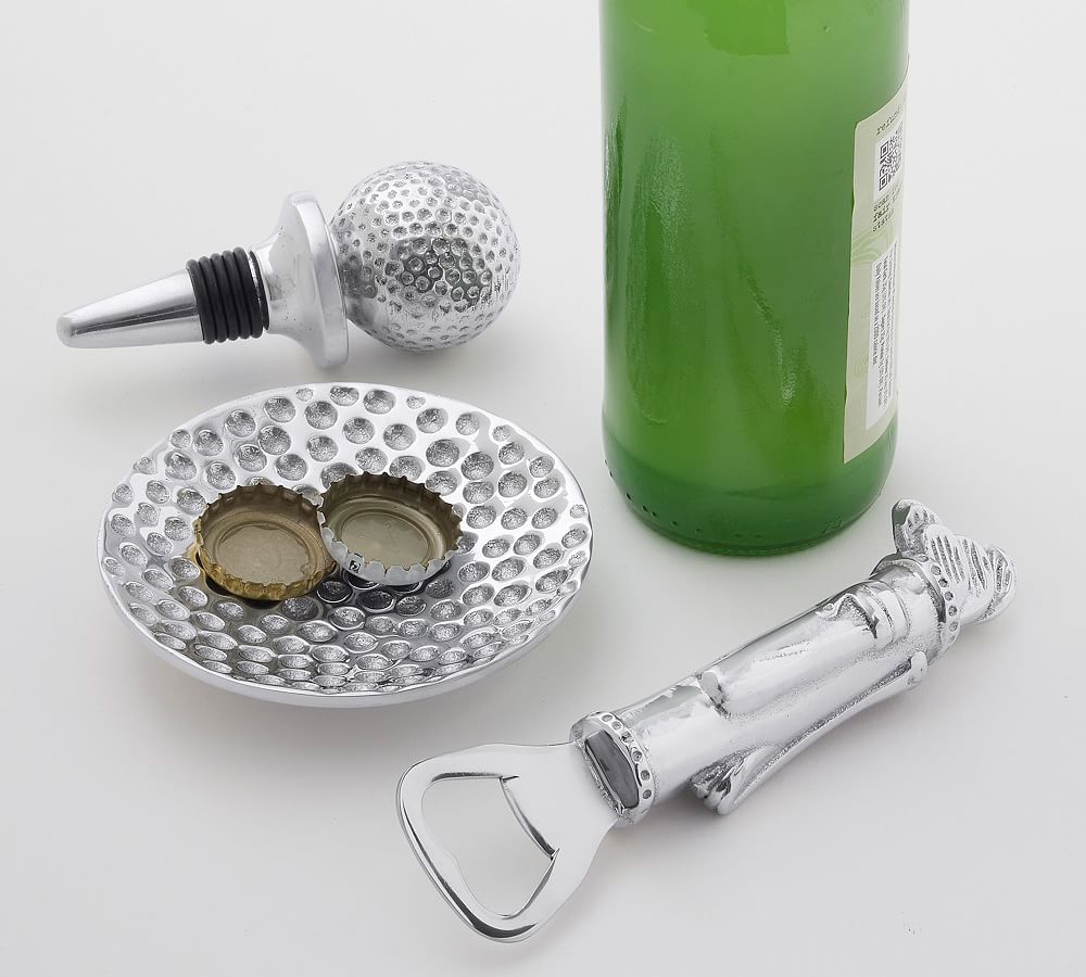 Golf Lovers Recycled Aluminum 2-Piece Bar Tool Gift Set | Pottery Barn