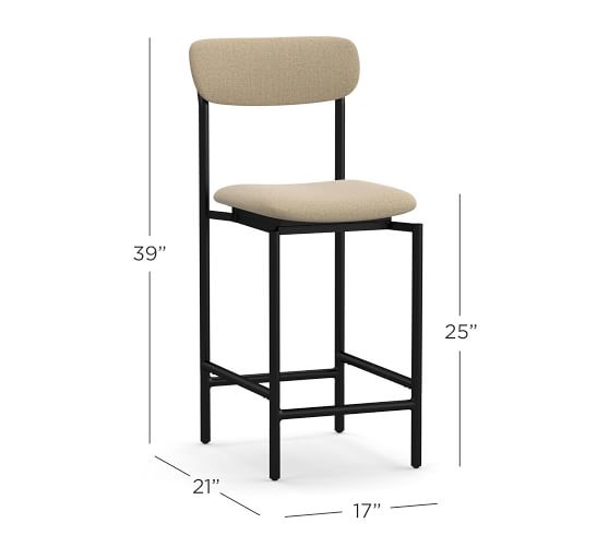 Wyatt Upholstered Stool | Pottery Barn