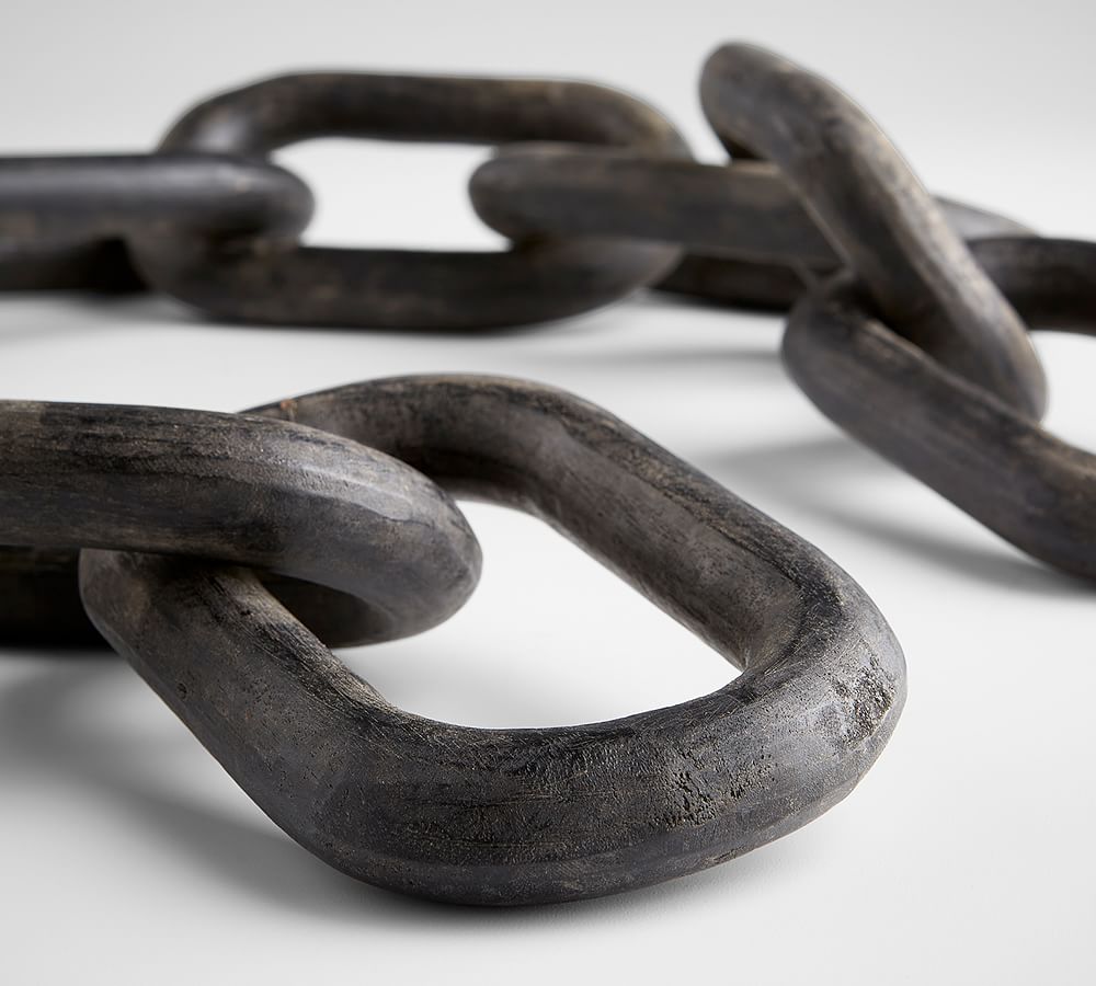 Oversized Recycled Wood Decorative Chain | Pottery Barn