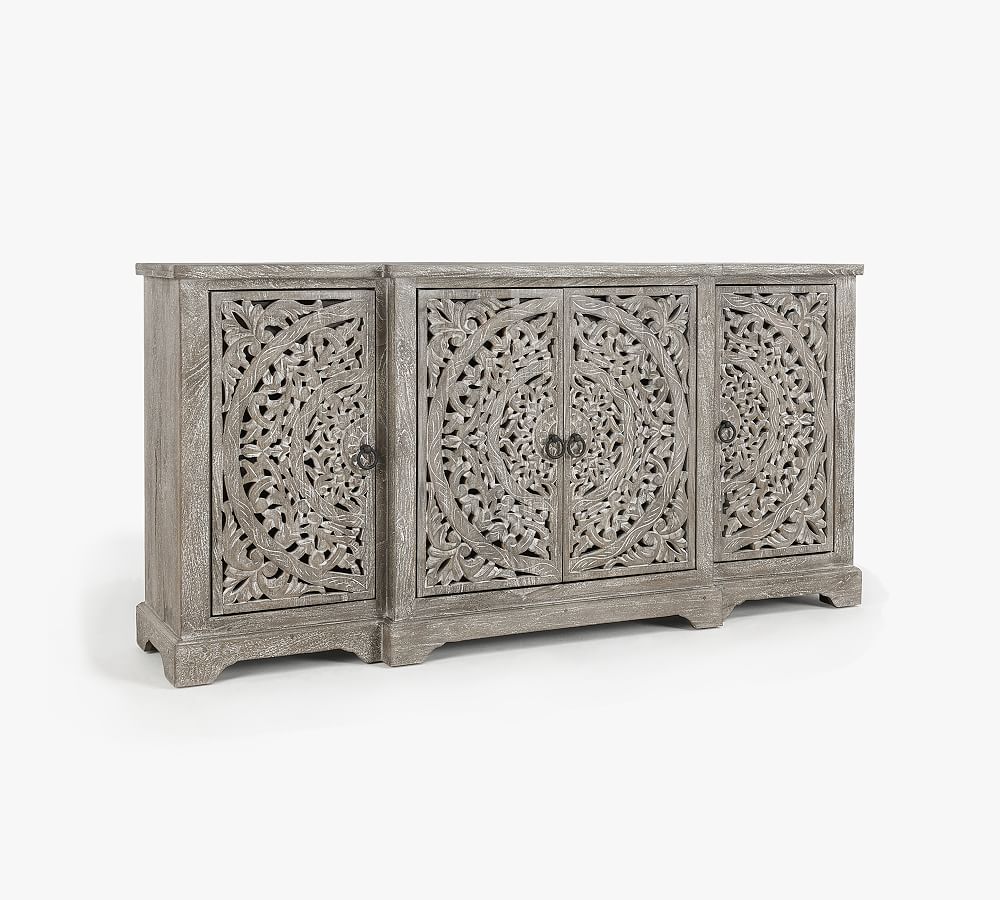 Virginia Carved Wood Buffet Table | Pottery Barn