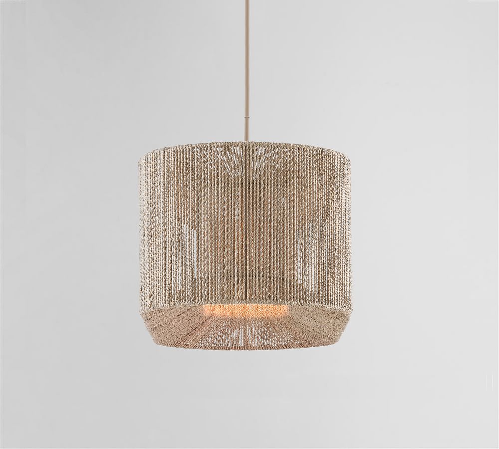 Farrington Abaca Linear Chandelier | Pottery Barn