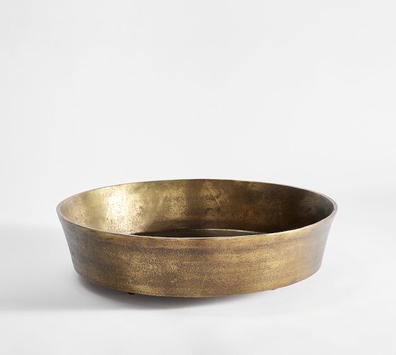 Antiqued Metal Decorative Bowl | Pottery Barn