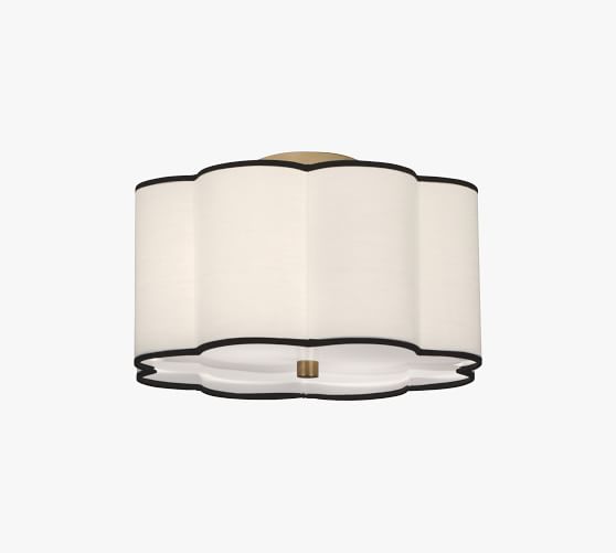 Tess Scalloped Flush Mount | Pottery Barn