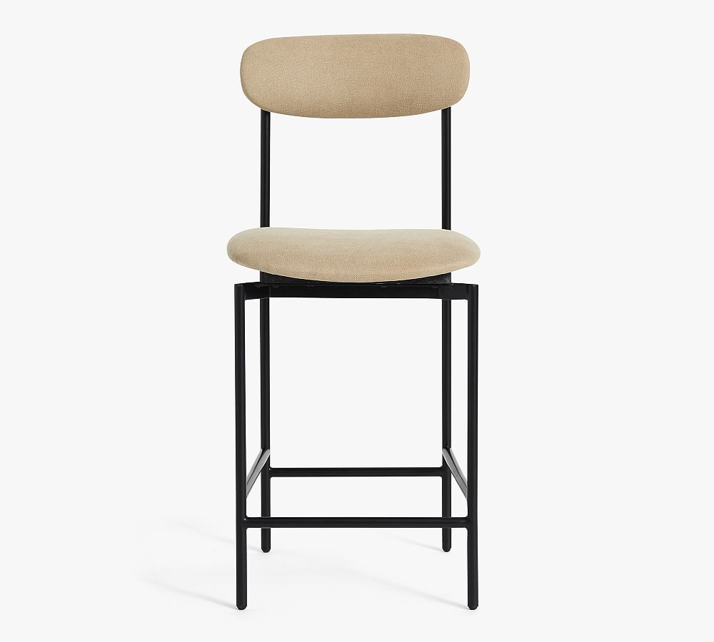 Wyatt Upholstered Stool | Pottery Barn