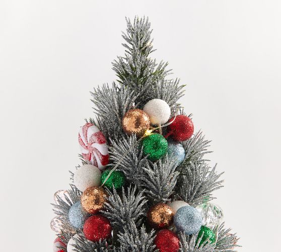 Peppermint Twist Bauble Tree | Pottery Barn