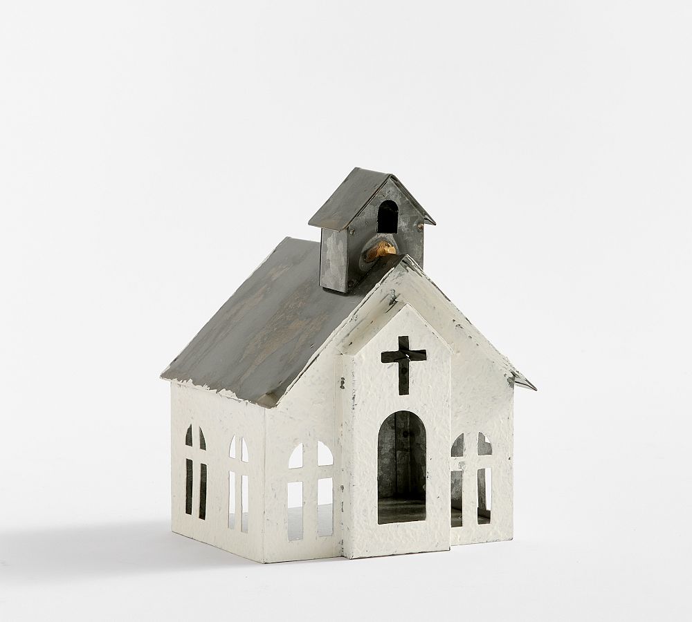 Handcrafted Metal Village Houses | Pottery Barn