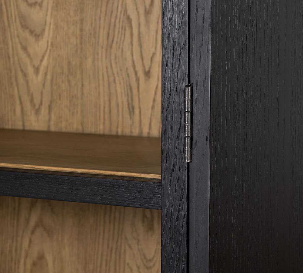 Bryer Half Closed Display Cabinet | Pottery Barn