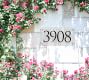 Frosted Beveled Crystal trajan Engraved Address Sign | Pottery Barn