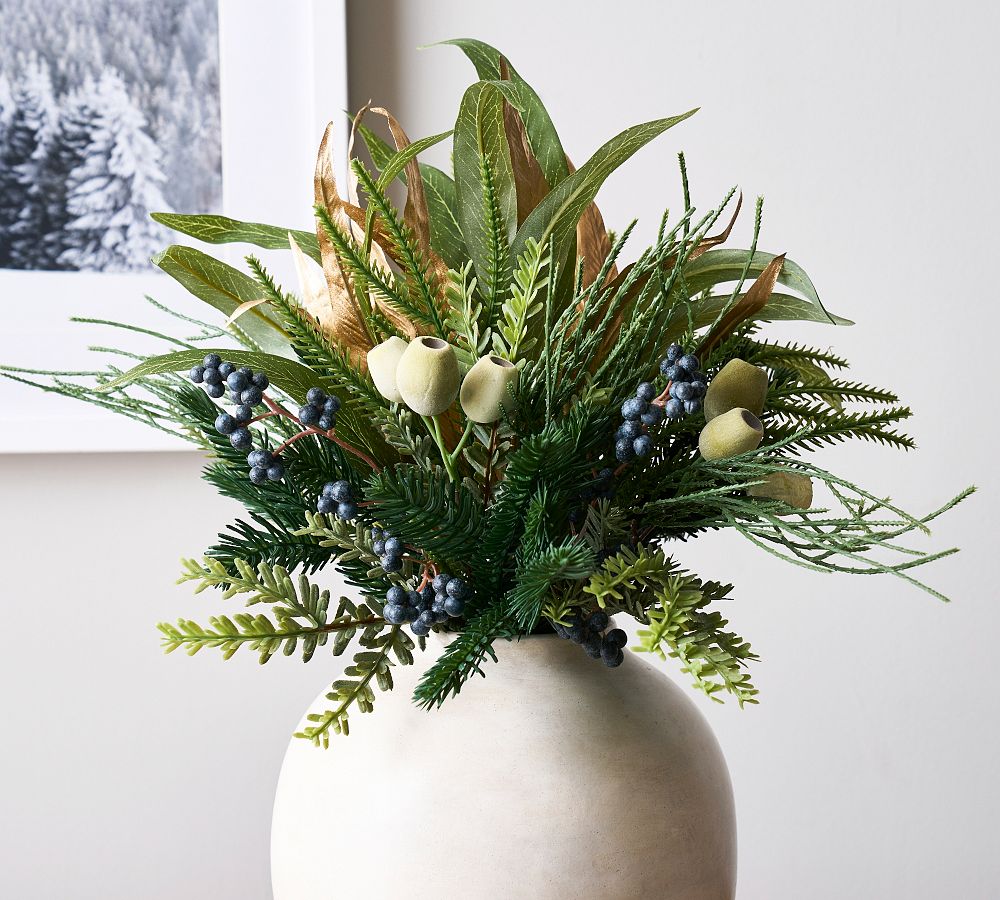 Faux Eucalyptus Olive & Juniper Bundle | Pottery Barn