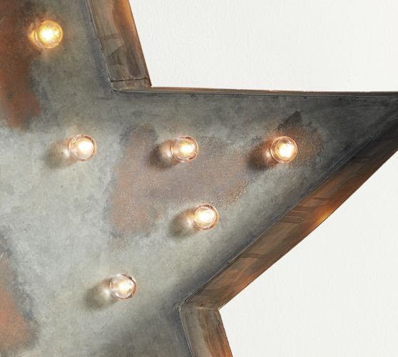 Galvanized Marquee Star | Pottery Barn