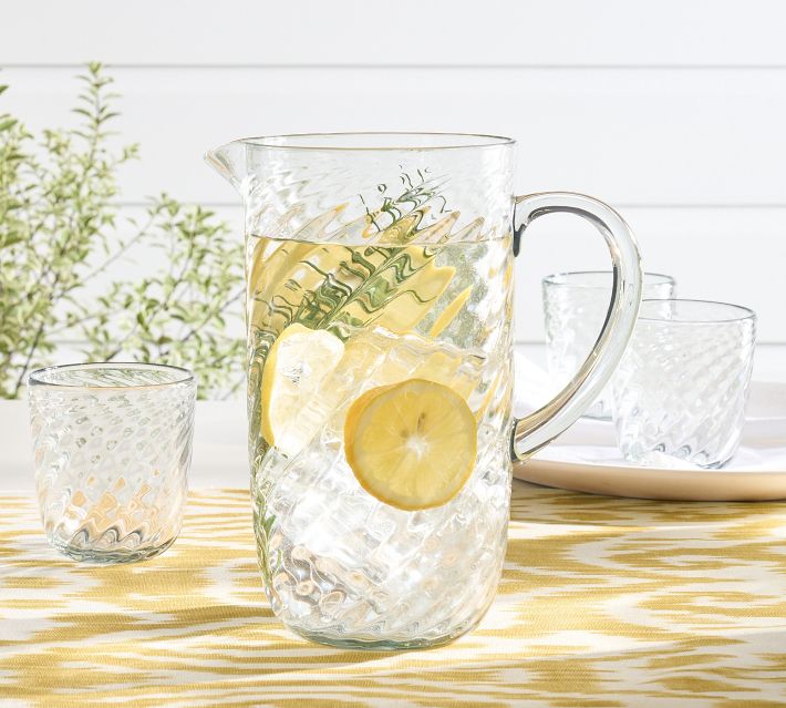 Twist Outdoor Pitcher | Pottery Barn