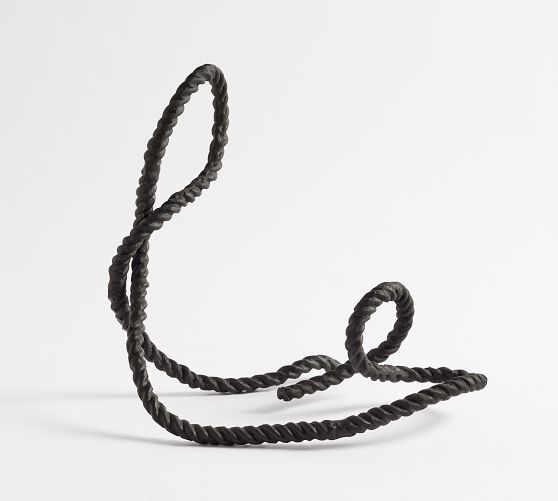 Cast Bronze Decorative Rope Object | Pottery Barn