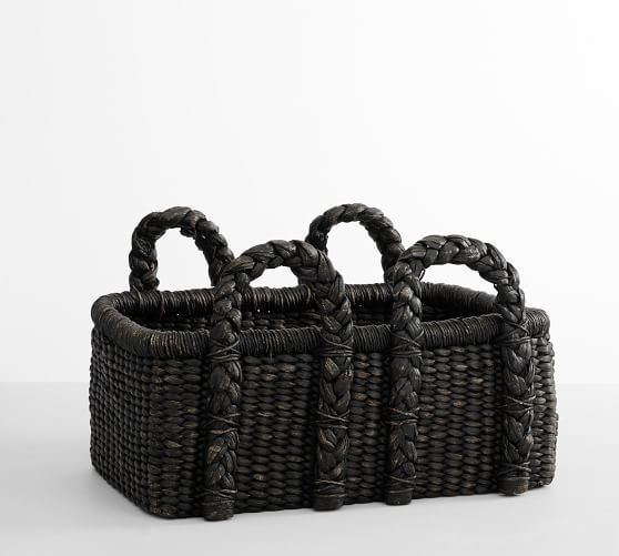 Beachcomber Rectangular Handled Storage Baskets | Pottery Barn