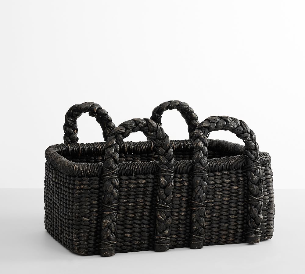 Beachcomber Rectangular Handled Storage Baskets | Pottery Barn