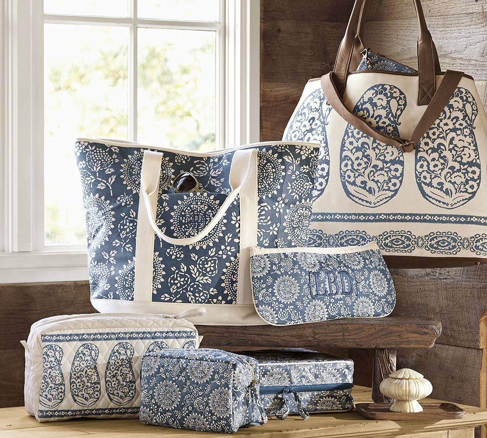Calista Floral Ultimate Makeup Bag | Pottery Barn