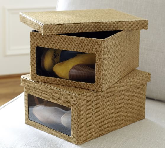 Paloma Collapsible Shoe Box | Pottery Barn