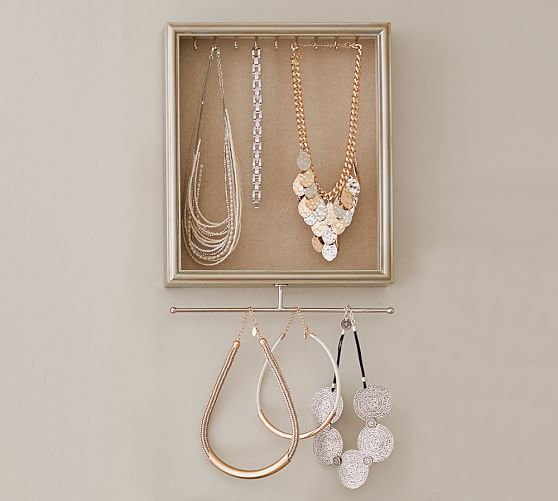Blake Wall Mount Jewelry Shadow Box | Pottery Barn