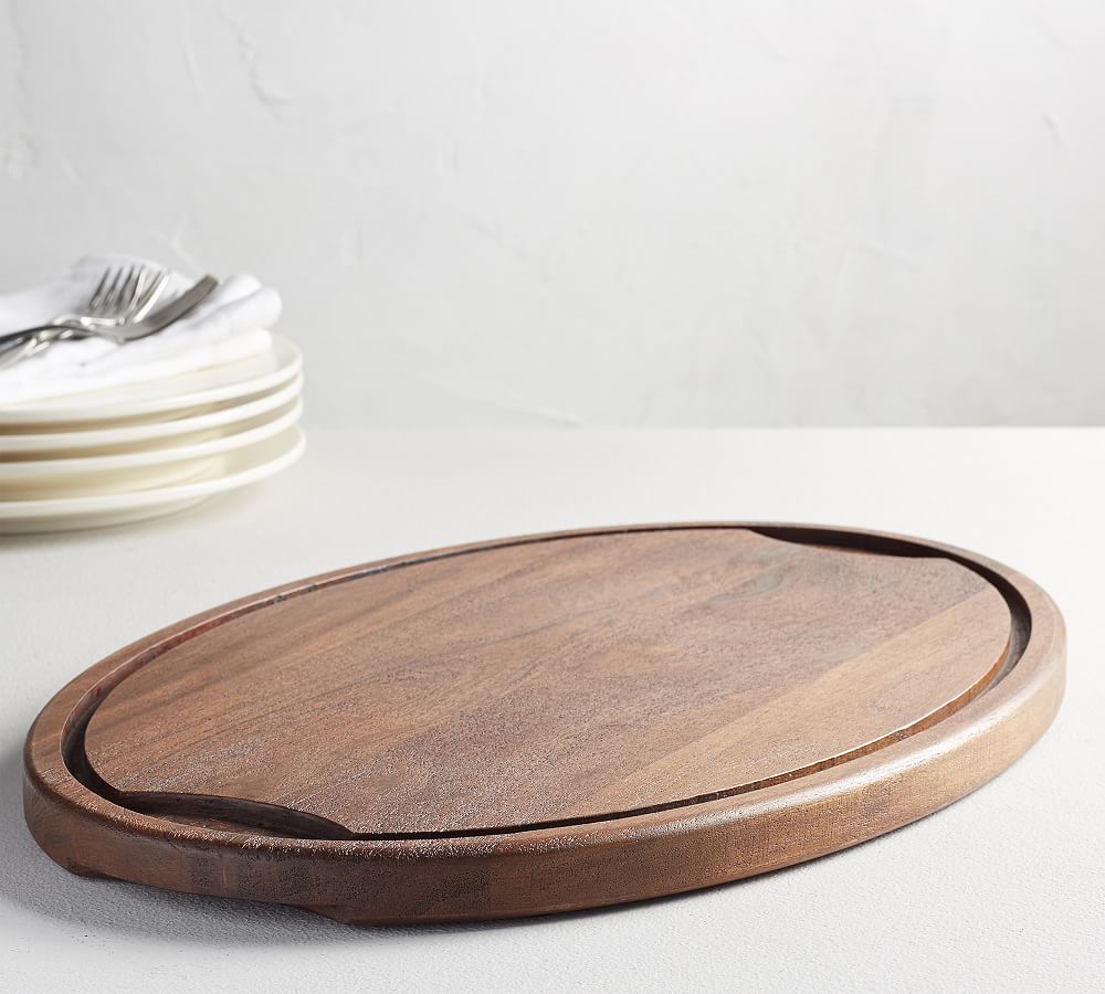 Chateau Wood Turkey Serving Platter | Pottery Barn
