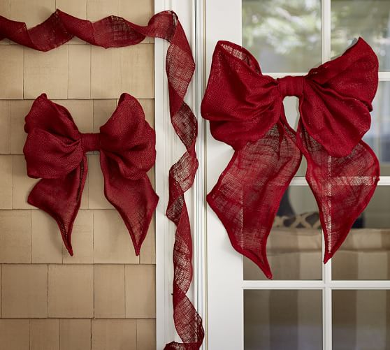 Red Ribbon Outdoor Decor | Pottery Barn