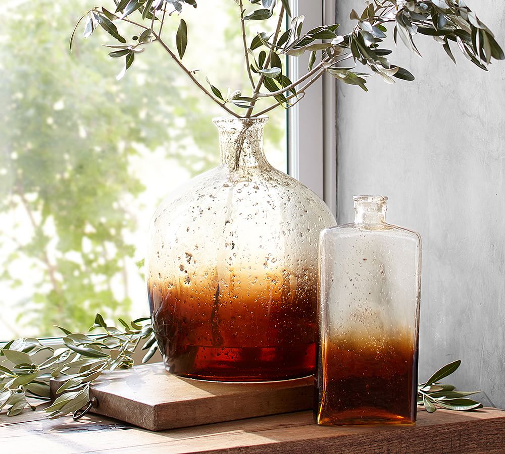 Ombre Art Glass Bottles | Pottery Barn