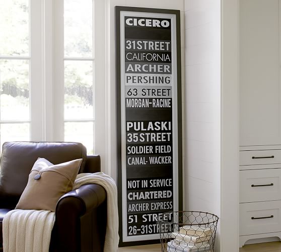 Chicago Sign Framed Print | Pottery Barn