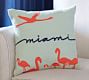 Miami Crewel Embroidered Decorative Pillow | Pottery Barn