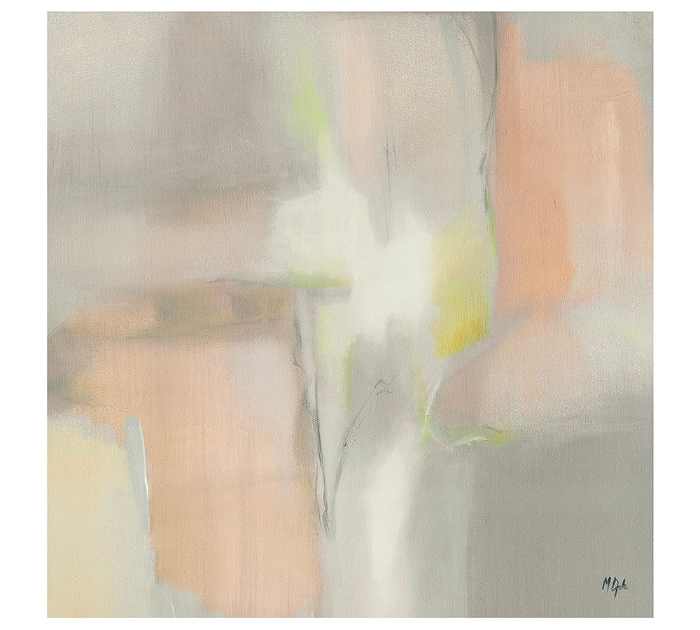 Dusted Layers Hand Embellished Canvas Print | Pottery Barn