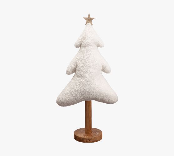 Sherpa Christmas Tree With Star | Pottery Barn