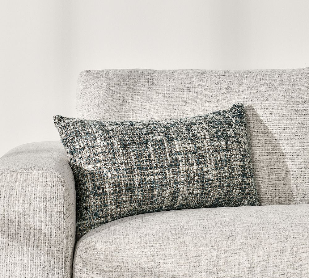 Torya Textured Lumbar Throw Pillow | Pottery Barn