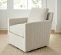 Tyler Square Arm Swivel Chair | Pottery Barn
