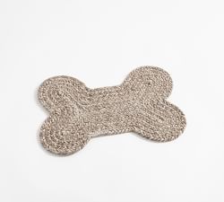Woven Bone Shaped Pet Mat | Pottery Barn