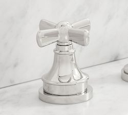 Mercer Cross Handle Widespread Bathroom Sink Faucet | Pottery Barn