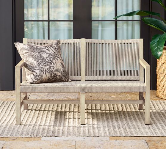 Indio Coastal Outdoor Loveseat (52") | Pottery Barn