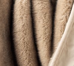 Faux Fur Mink Throw | Pottery Barn